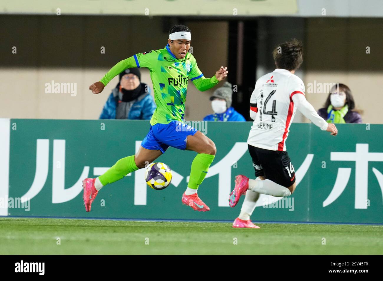Lemongas Stadium Hiratsuka, Kanagawa, Japan. 26th Feb, 2025. Taiga Hata ...