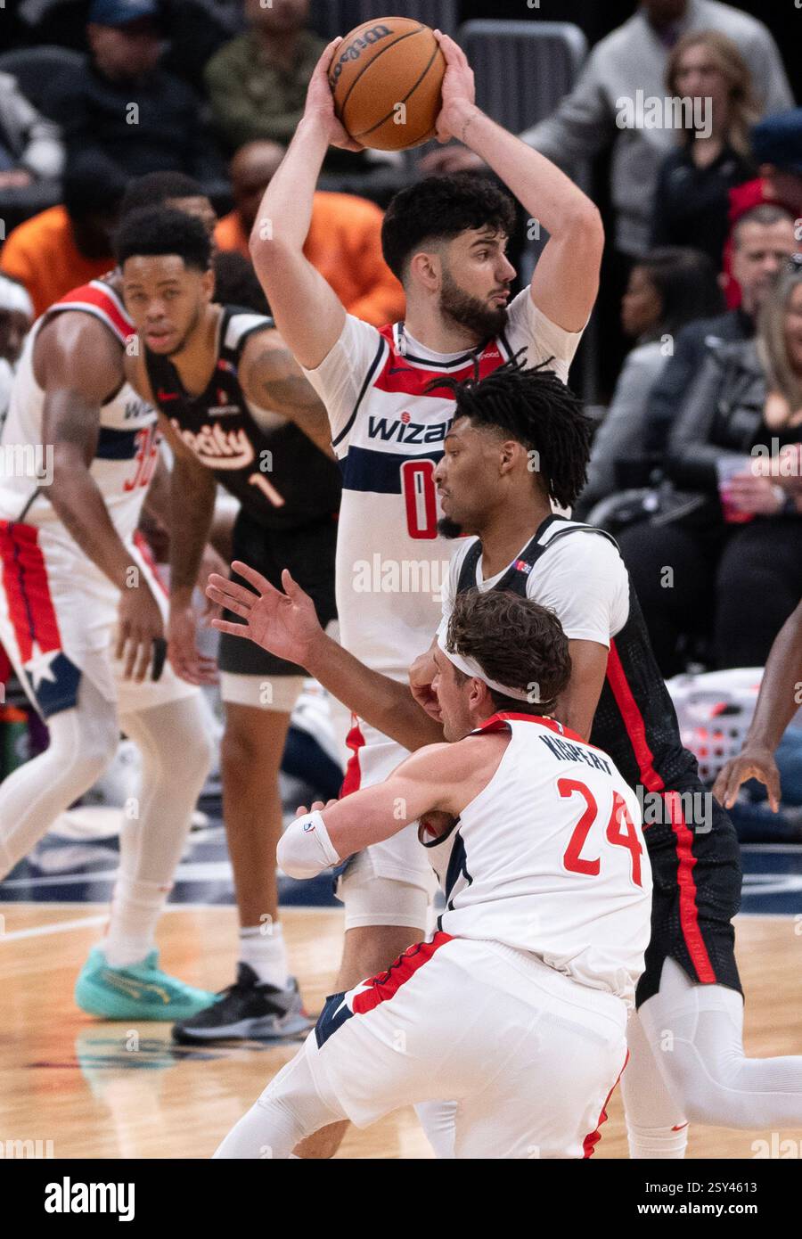 Washington, USA. 26th Feb, 2025. WASHINGTON, DC - FEBRUARY 26: Washington Wizards forward ...