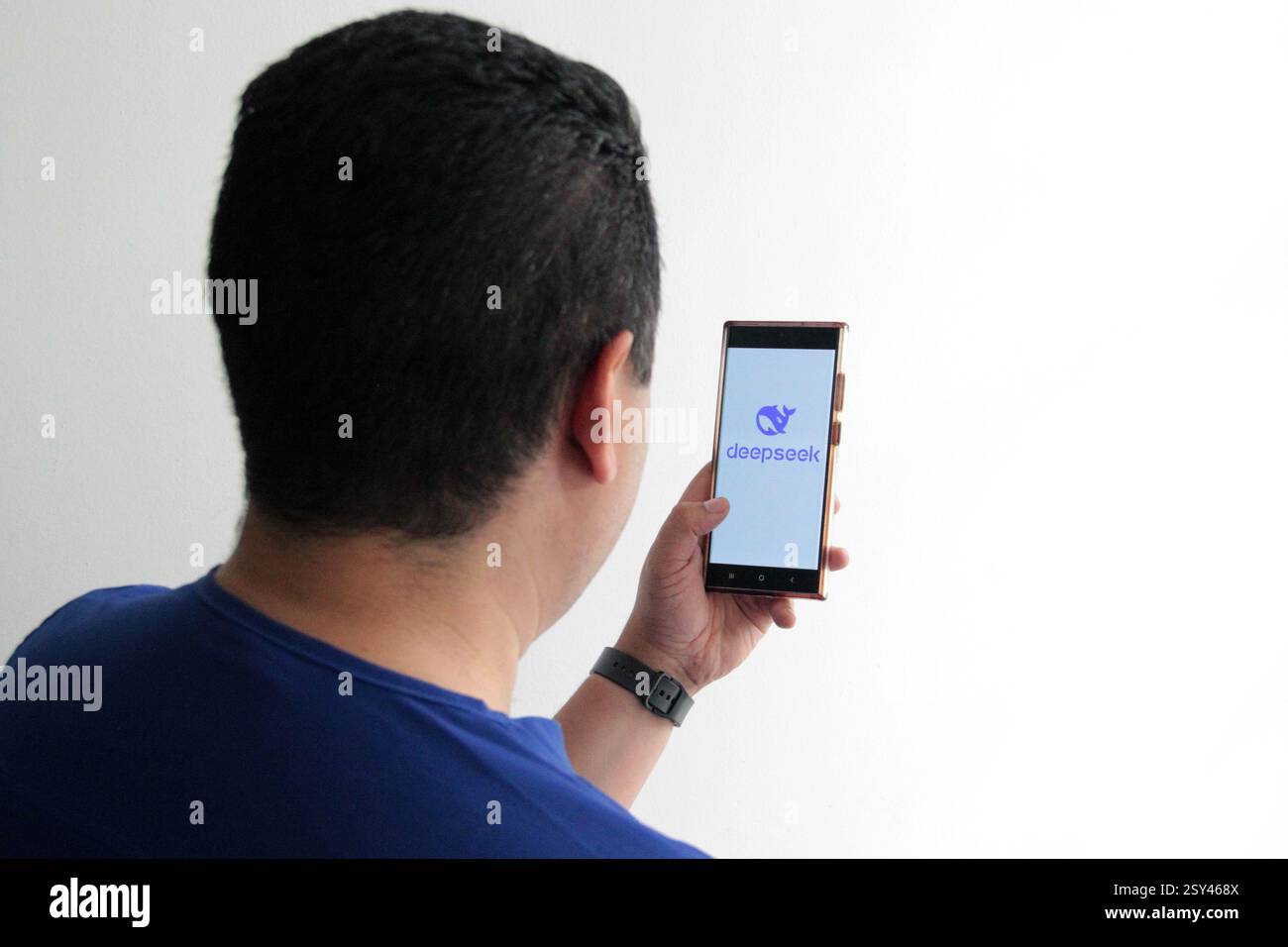 Mexico City, Mexico - Feb 21 2025: DeepSeek mobile application is a ...