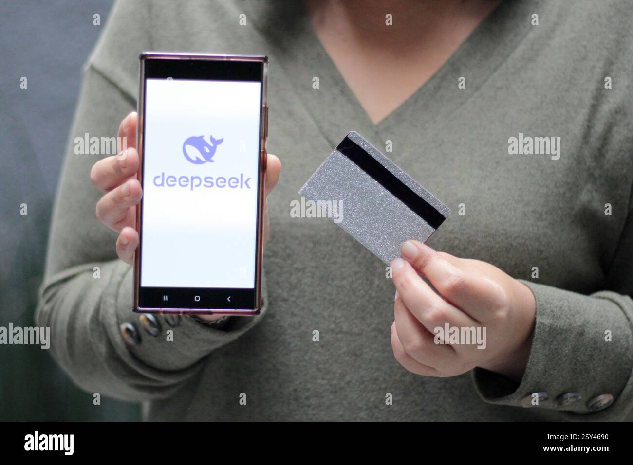 Mexico City, Mexico - Feb 21 2025: DeepSeek mobile application is a ...