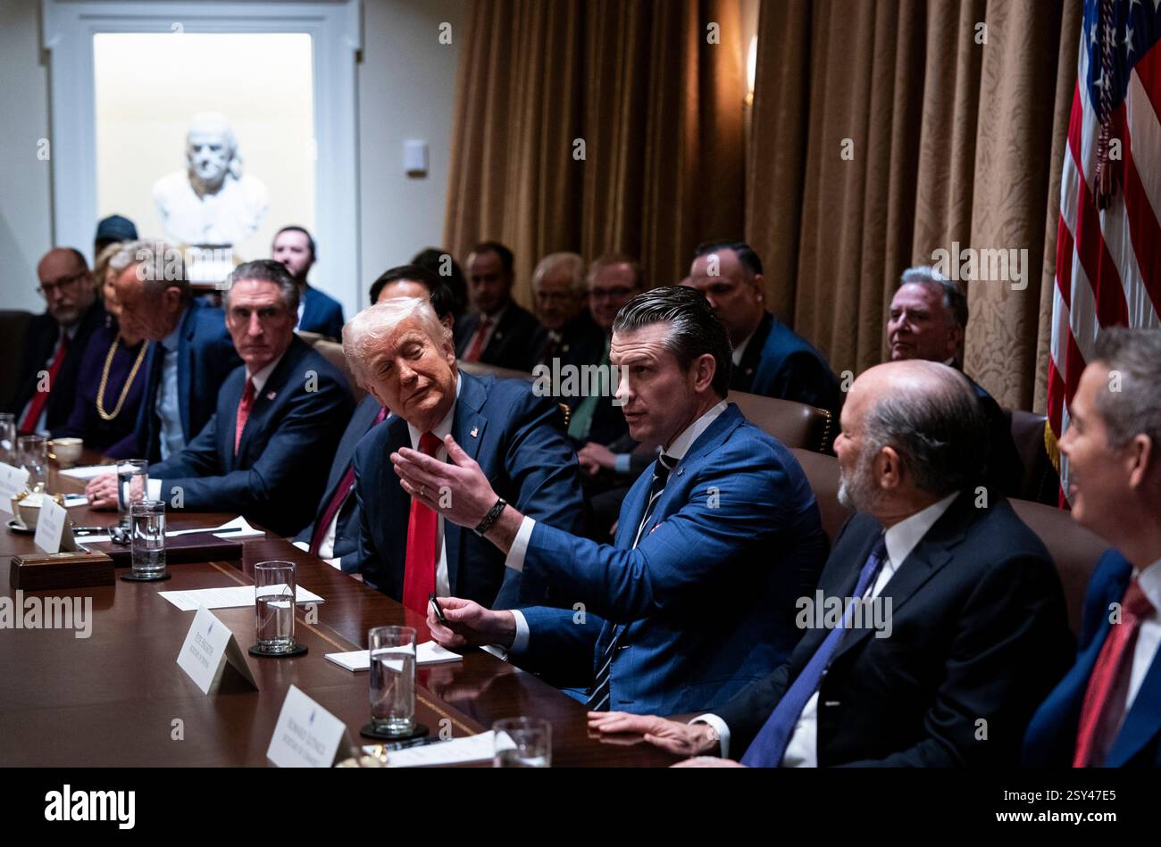 From left to right: Russell Vought, Director, Office of Management and ...