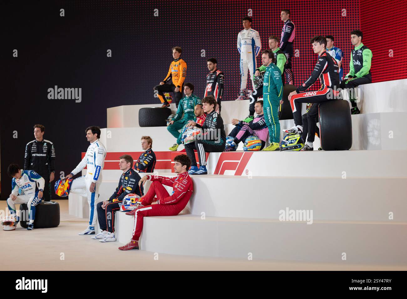 All drivers line up of the season: LECLERC Charles (mco), Scuderia ...