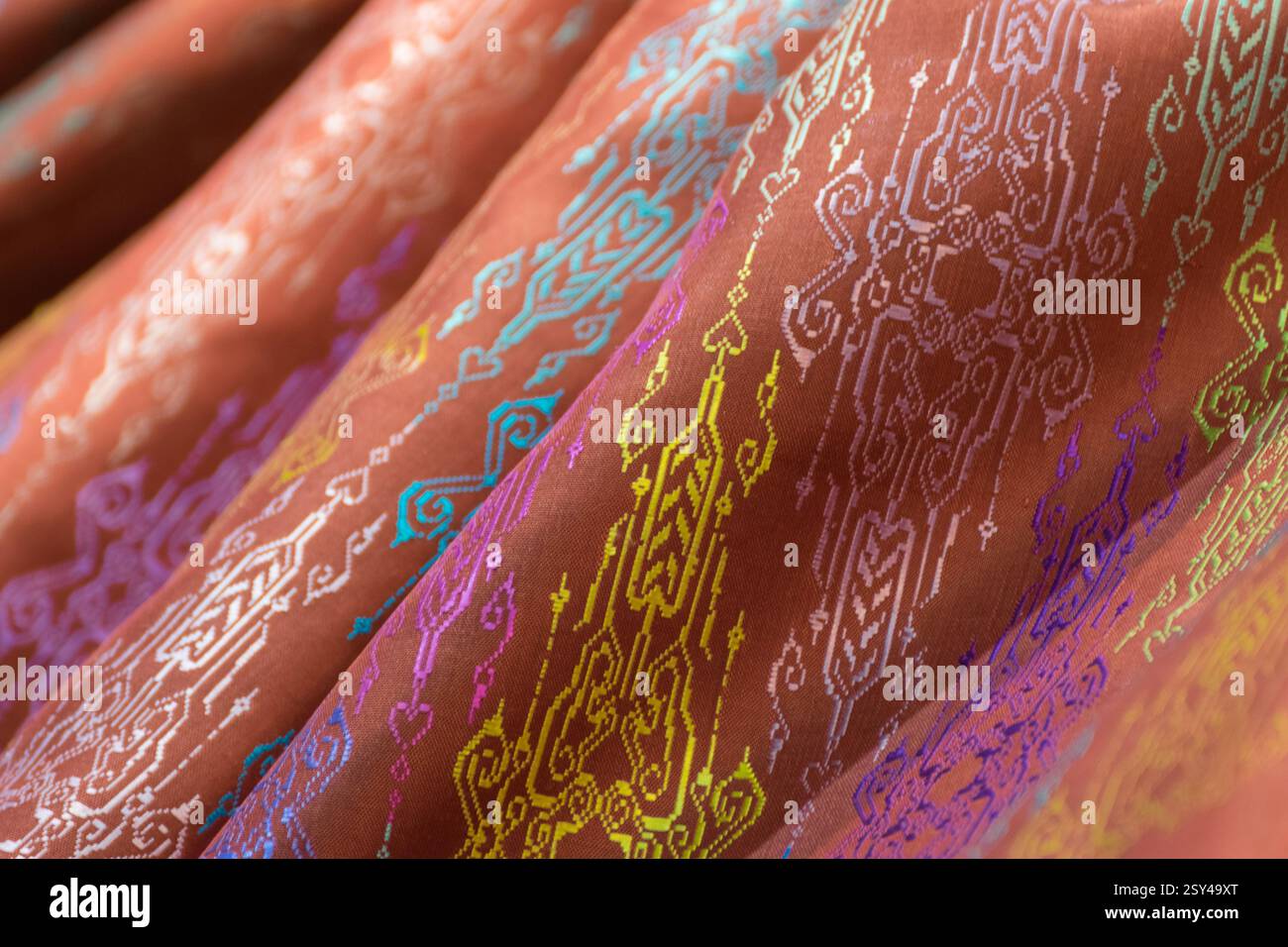 Silk fabric Thai and Asia style textured background it a Traditional ...