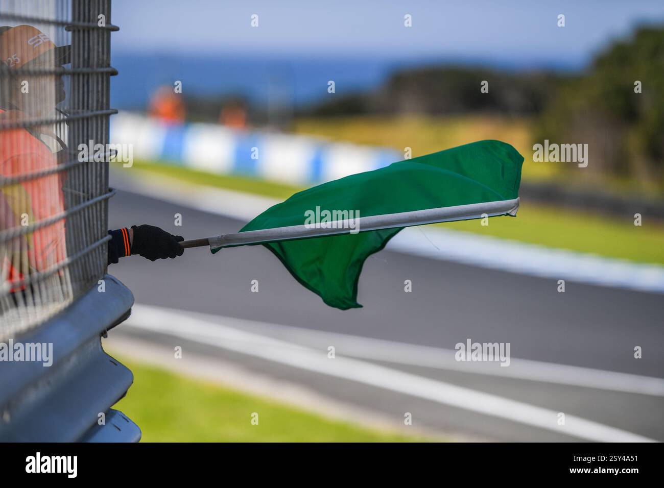 Marshal at motorbike racing hi-res stock photography and images - Alamy