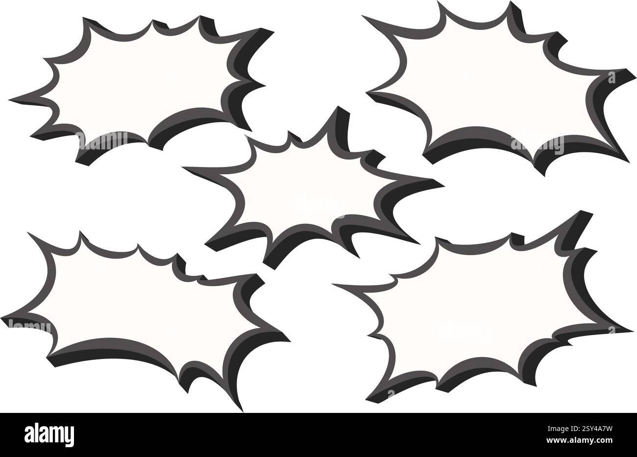 Manga speech bubble for text with bomb explosion effect. Comic pop art ...