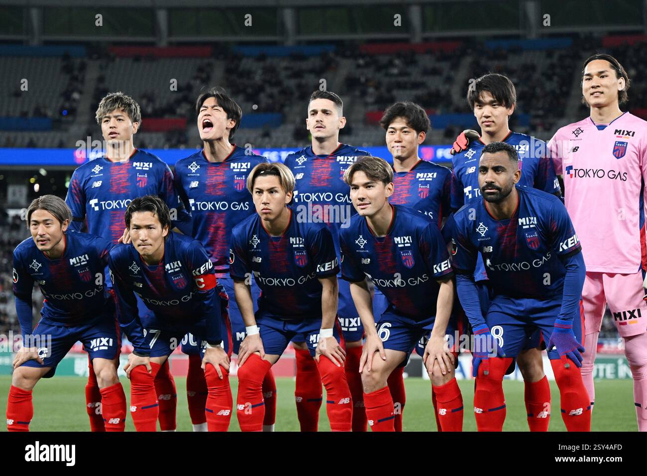 Ajinomoto Stadium, Tokyo, Japan. 26th Feb, 2025. FCFC Tokyo team group line-up, FEBRUARY 26 ...