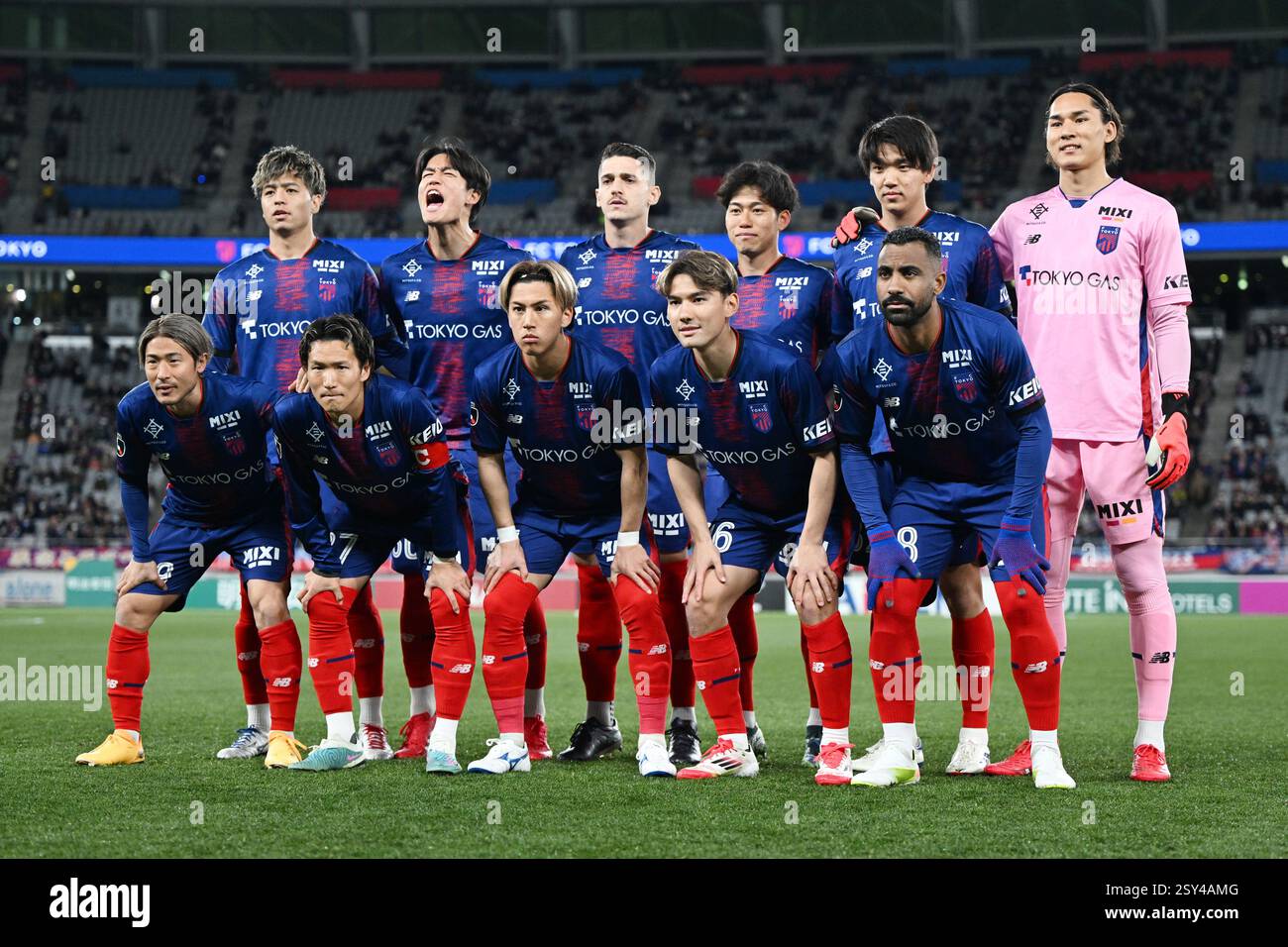 Ajinomoto Stadium, Tokyo, Japan. 26th Feb, 2025. FCFC Tokyo team group line-up, FEBRUARY 26 ...