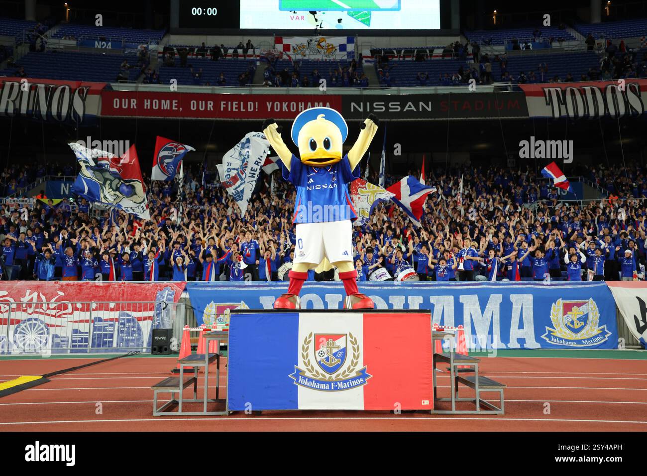 Marinoskun, F Yokohama F.Marinos fans, FEBRUARY 26, 2025 - Football / Soccer : 2025 J1 League ...