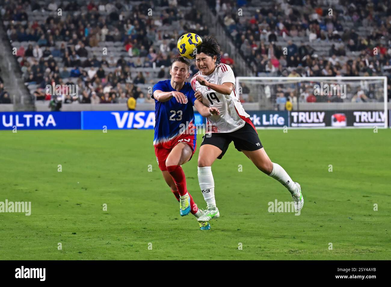 February 26, 2025: United States defender Emily Fox (23) and Japan ...