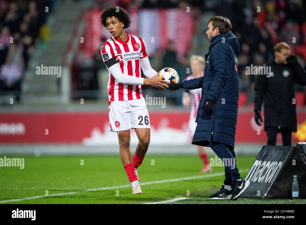 AaB's Travis Hernes during the Superliga match between AaB and FC ...