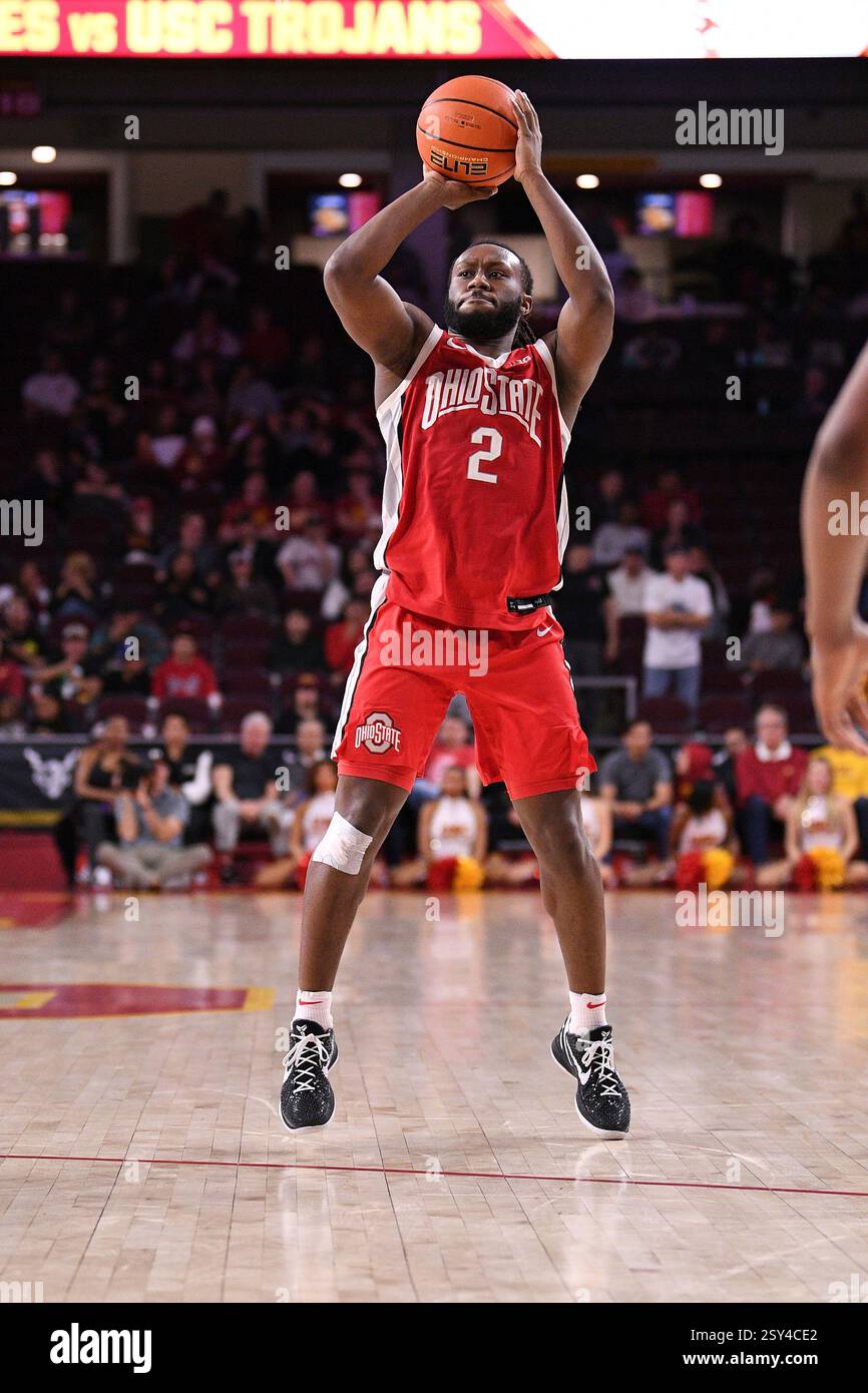 LOS ANGELES, CA - FEBRUARY 26: Ohio State Buckeyes guard Bruce Thornton ...
