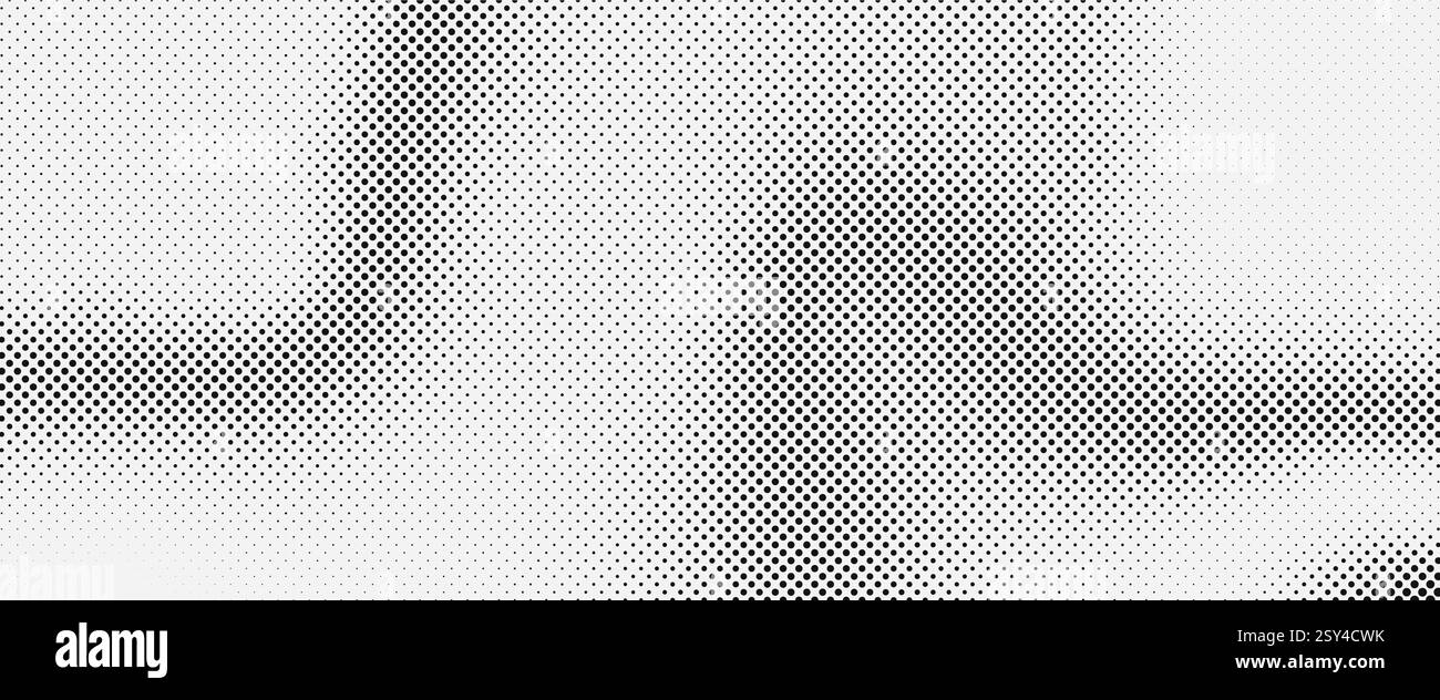 Gradient Halftone Background. Dot Pixel Vector Pattern. Grid Wave ...