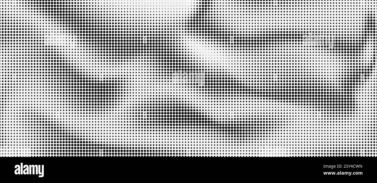 Gradient Halftone Texture. Grange Dot Vector Background. Grid Wave ...