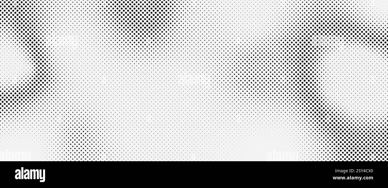 Gradient Halftone Pattern. Dot Pixel Vector Background. Grid Wave ...