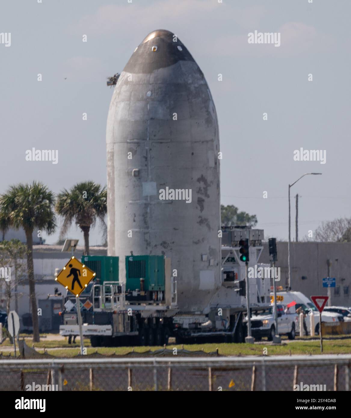 Kennedy Space Center, USA. 26th Feb, 2025. On February 26th 2025 SpaceX transported an ...