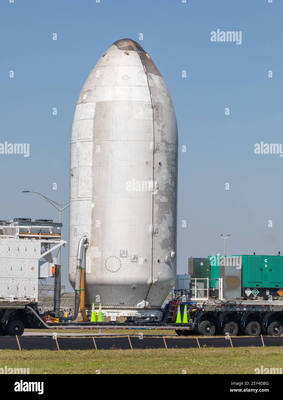 Kennedy Space Center, USA. 26th Feb, 2025. On February 26th 2025 SpaceX transported an ...