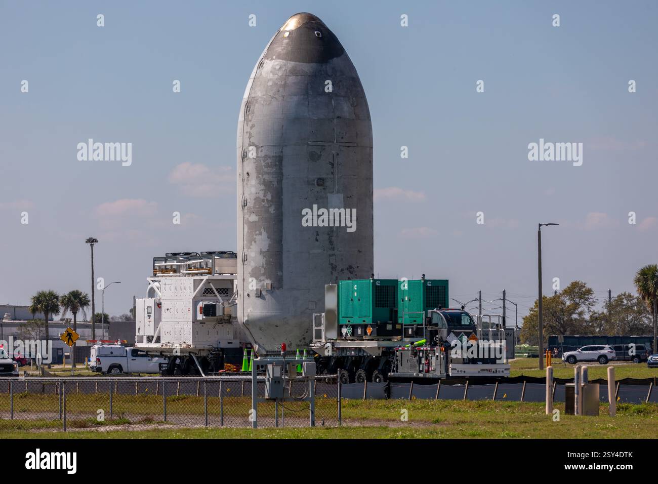 Kennedy Space Center, USA. 26th Feb, 2025. On February 26th 2025 SpaceX transported an ...