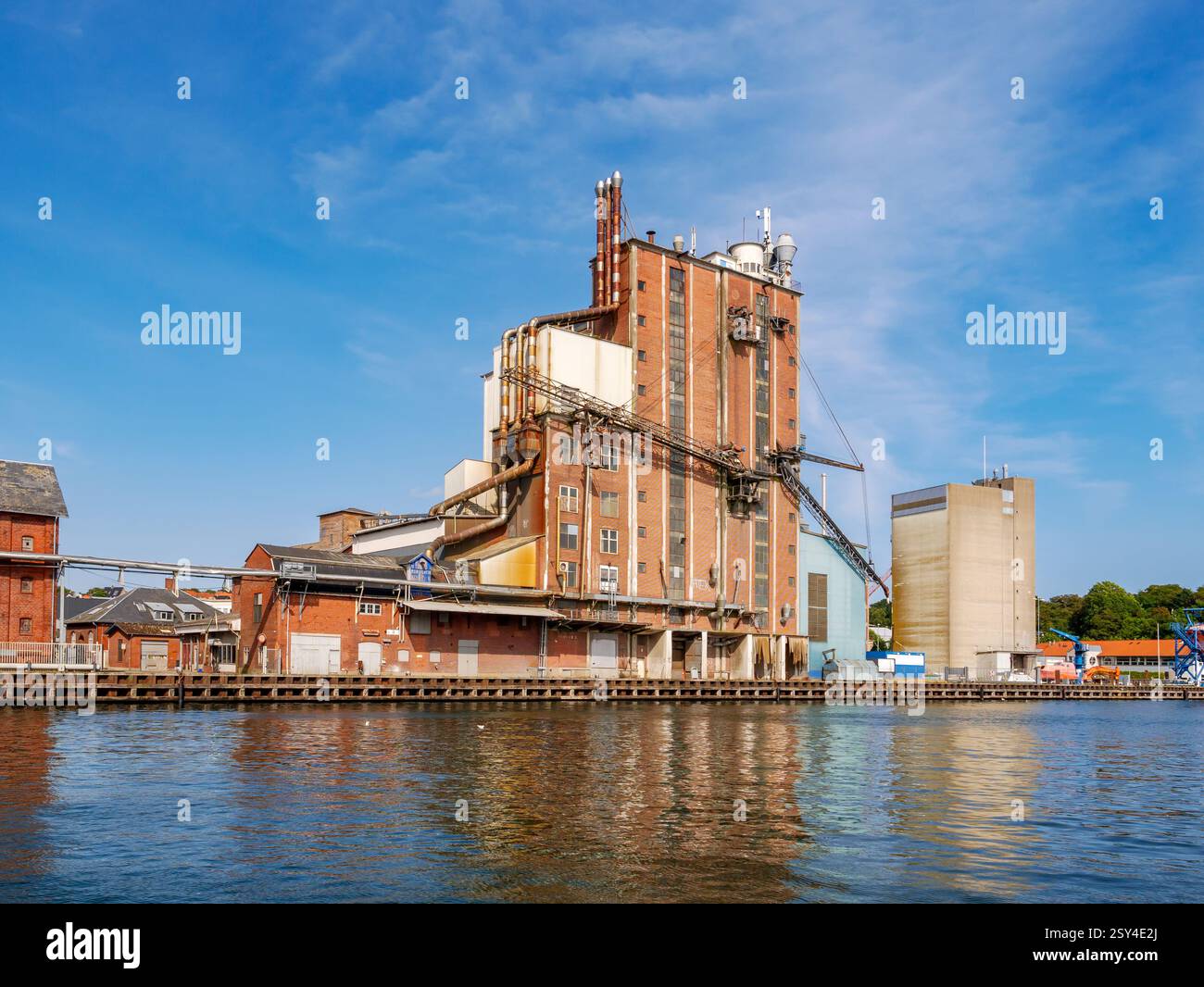 Historic grain silos and storage buildings on Eastern Quay, Østre Kaj ...
