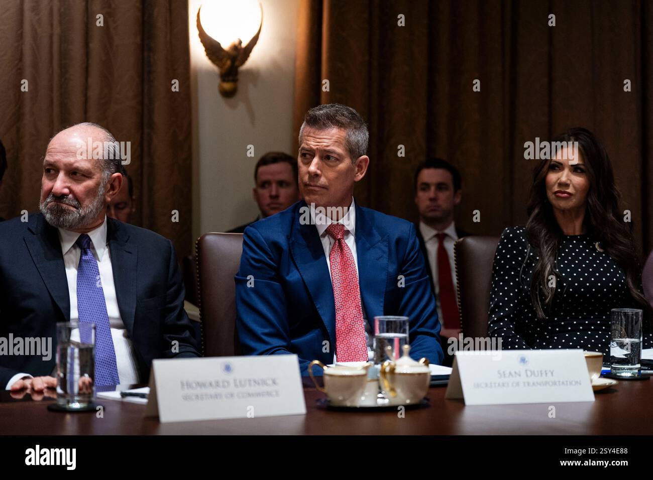 Howard Lutnick, US commerce secretary, Sean Duffy, US secretary of ...