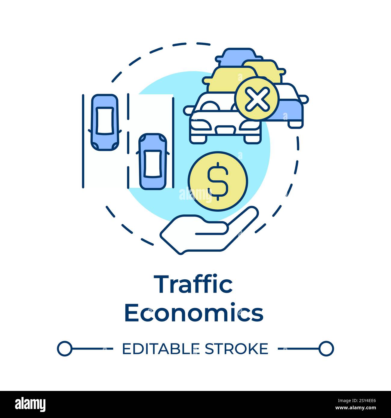 Traffic economics multi color concept icon Stock Vector Image & Art - Alamy