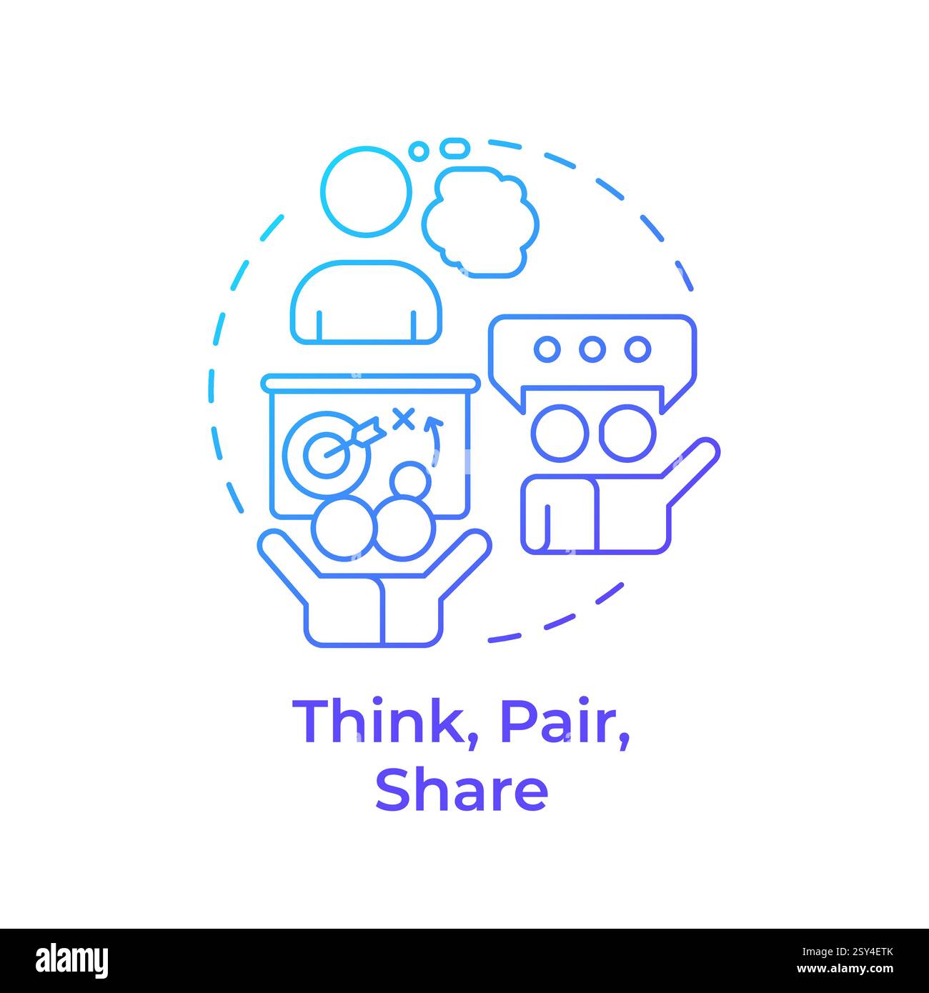 Think pair share Stock Vector Images - Alamy
