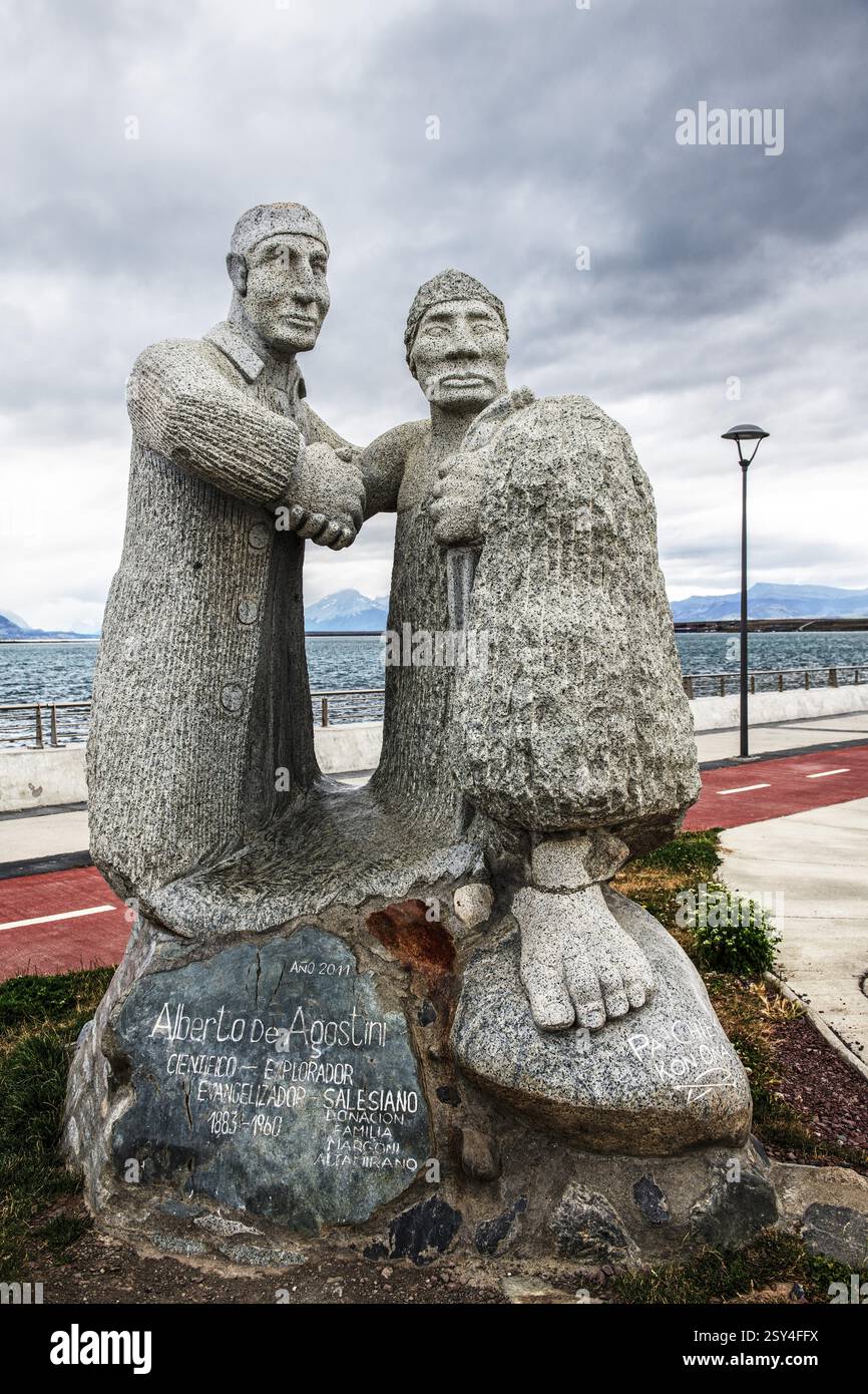 Stone sculptures represent the cultural heritage of the Aonikenk and ...