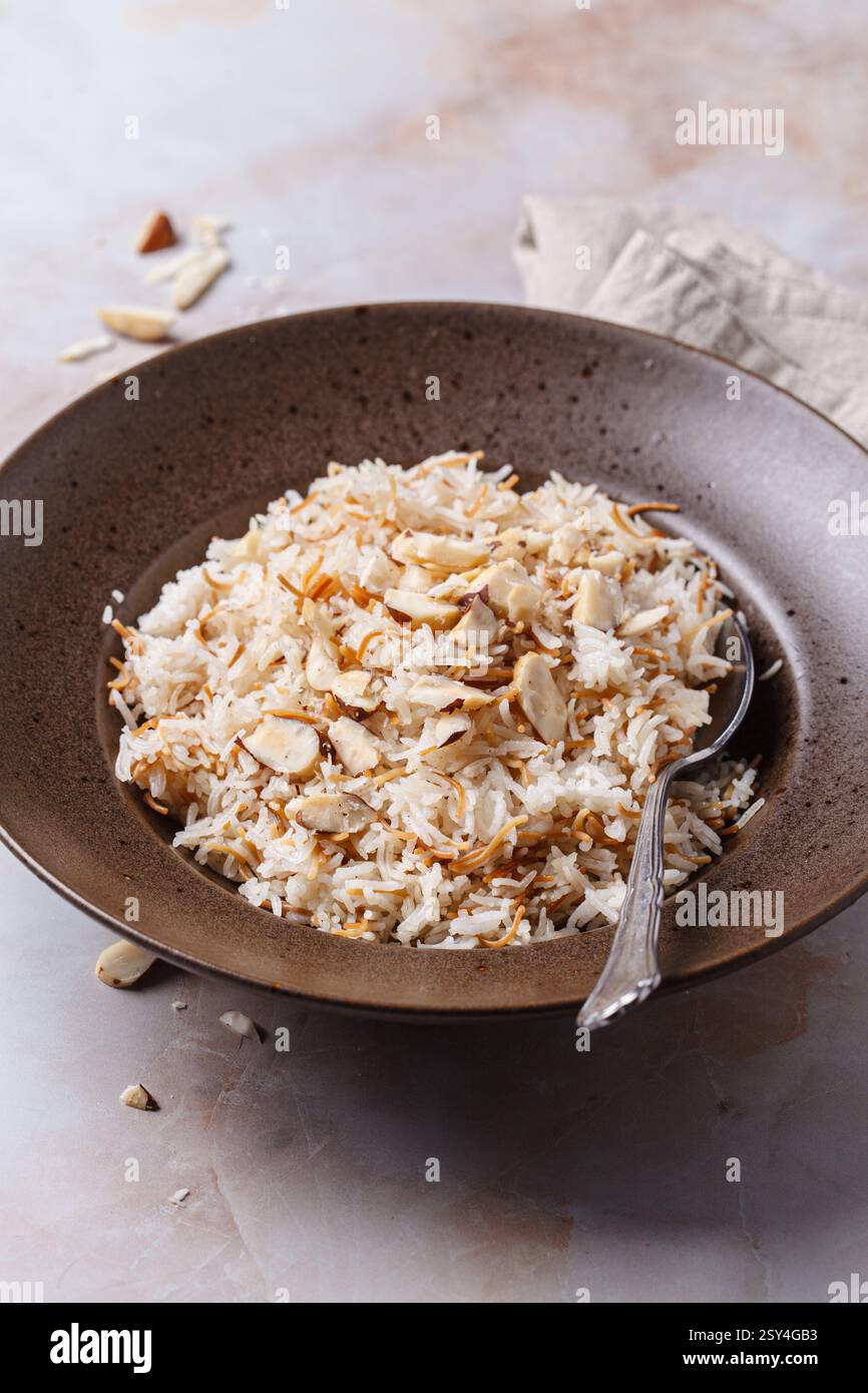 Lebanese rice with noodles. Dish for Ramadan Stock Photo - Alamy