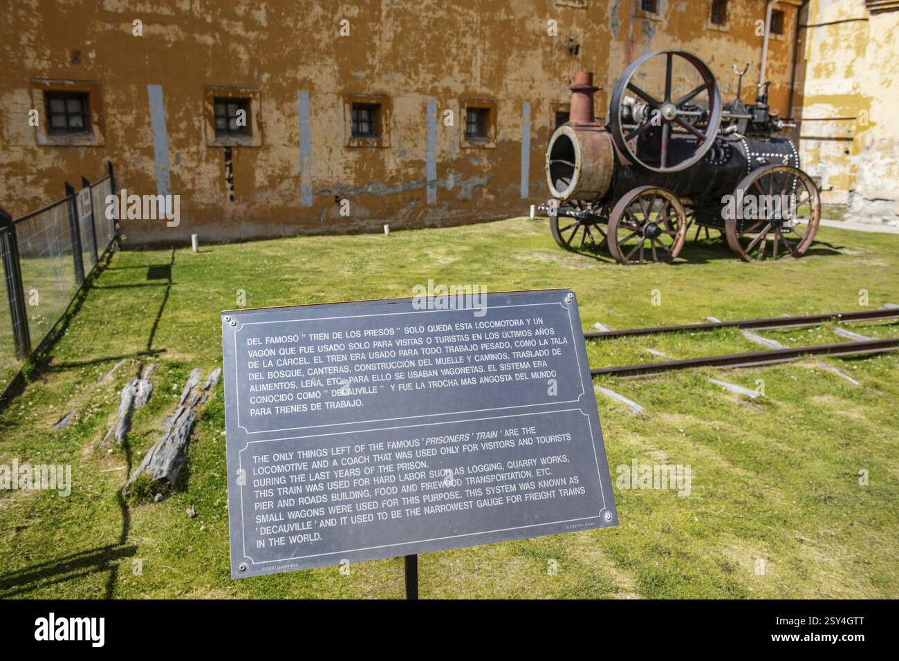 Locomotive of the prison train, Presidio Museum, Ushuaia, Argentina ...
