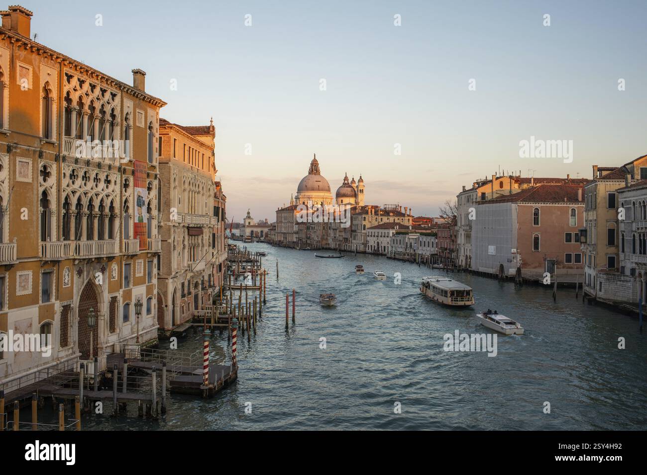 View of the Grand Canal from the Ponte dell'Academia, Basilica of Santa ...