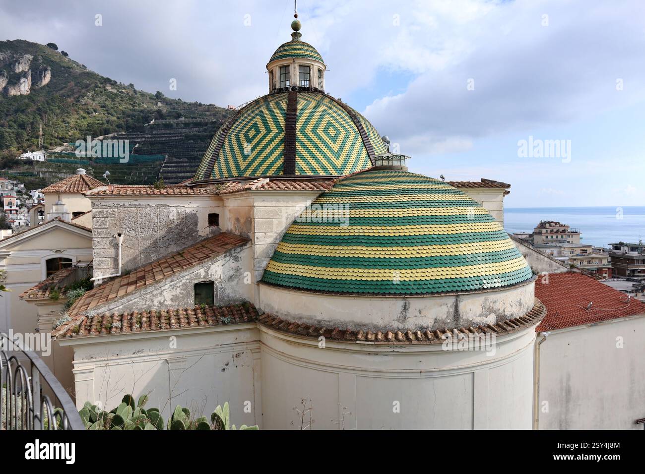 Maiori - Cupole del Santuario di Santa Maria a Mare da Via San Giuseppe ...