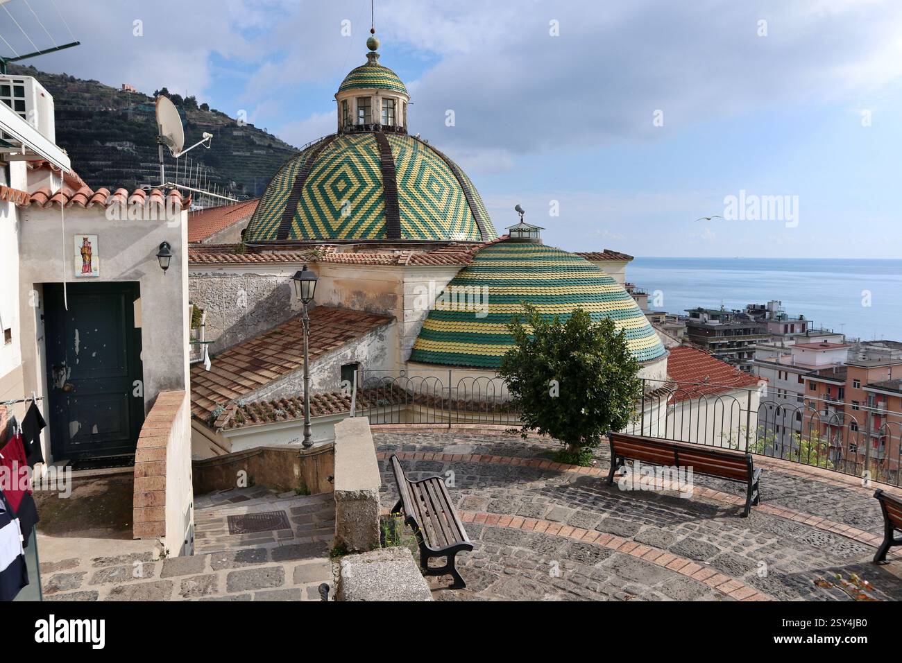 Maiori - Cupole della Collegiata di Santa Maria a Mare da Via San ...