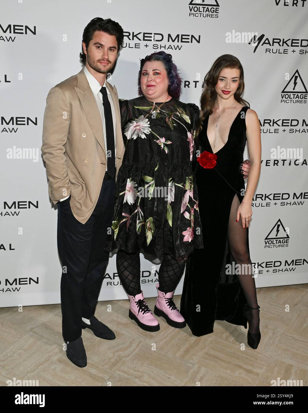 26 February 2025 -Beverly Hills, California - Chase Stokes, Jay Crownover and Sydney Taylor ...