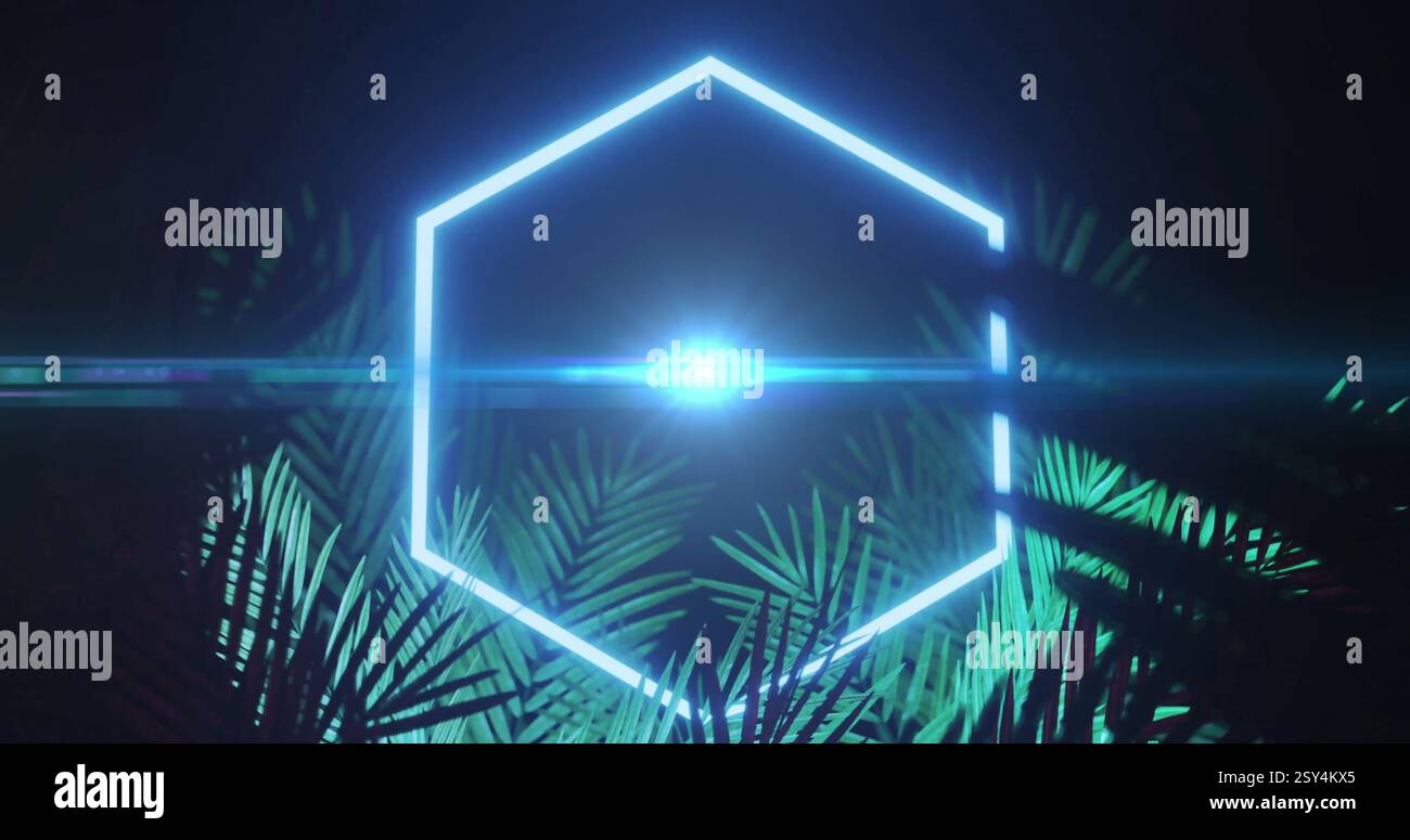 Tech aesthetic hexagon hi-res stock photography and images - Alamy