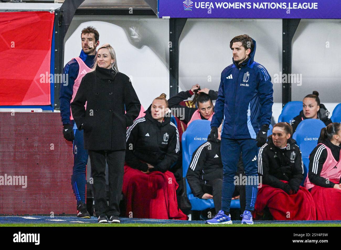 Leuven, Belgium. 26th Feb, 2025. Physical coach Bram Gielen, Head Coach ...