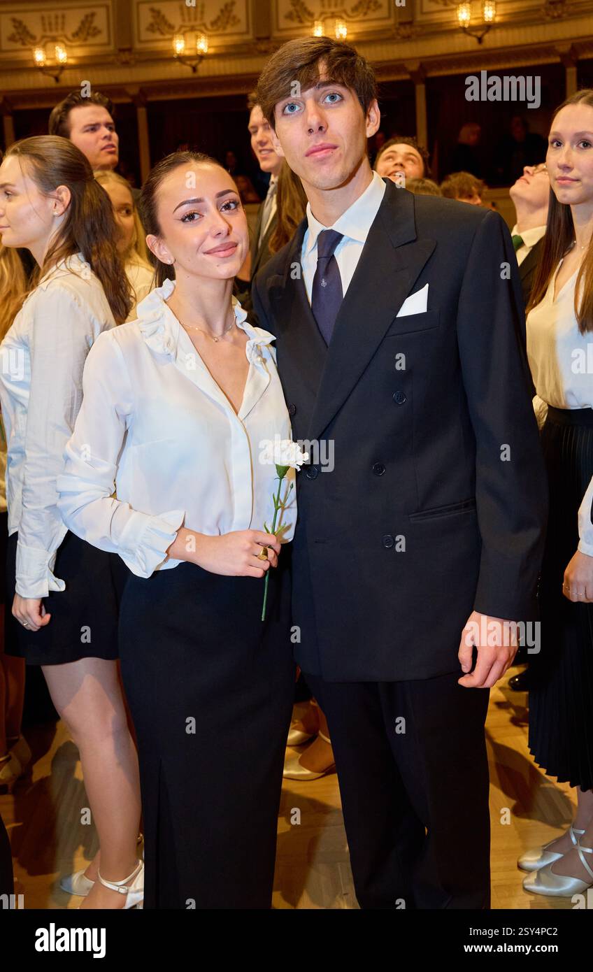 Vienna, Austria. 26th Feb, 2025. Rehearsal for the opening of the Opera Ball at Vienna State ...