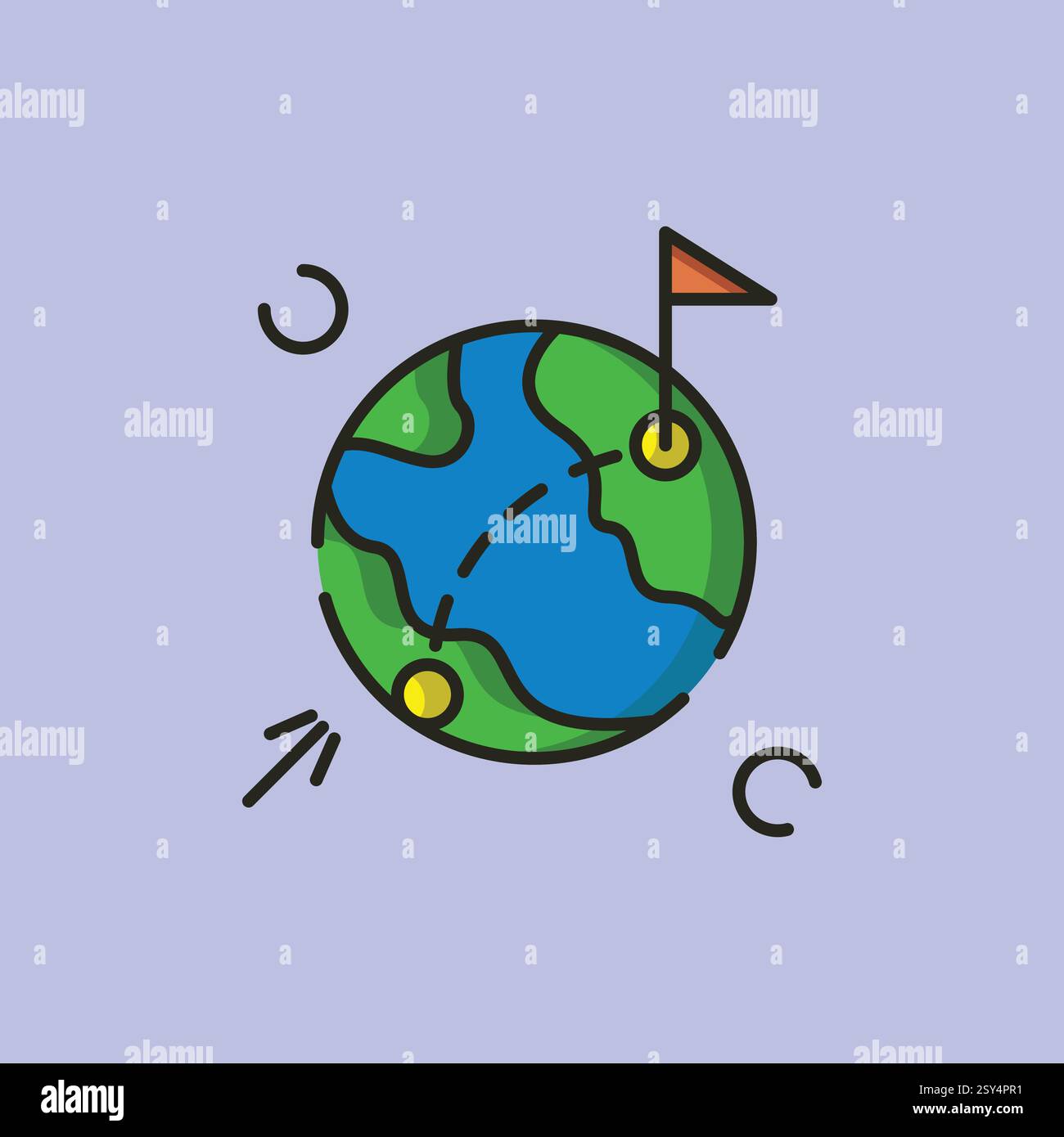 earth logo vector illustration minimalist design Stock Vector Image ...