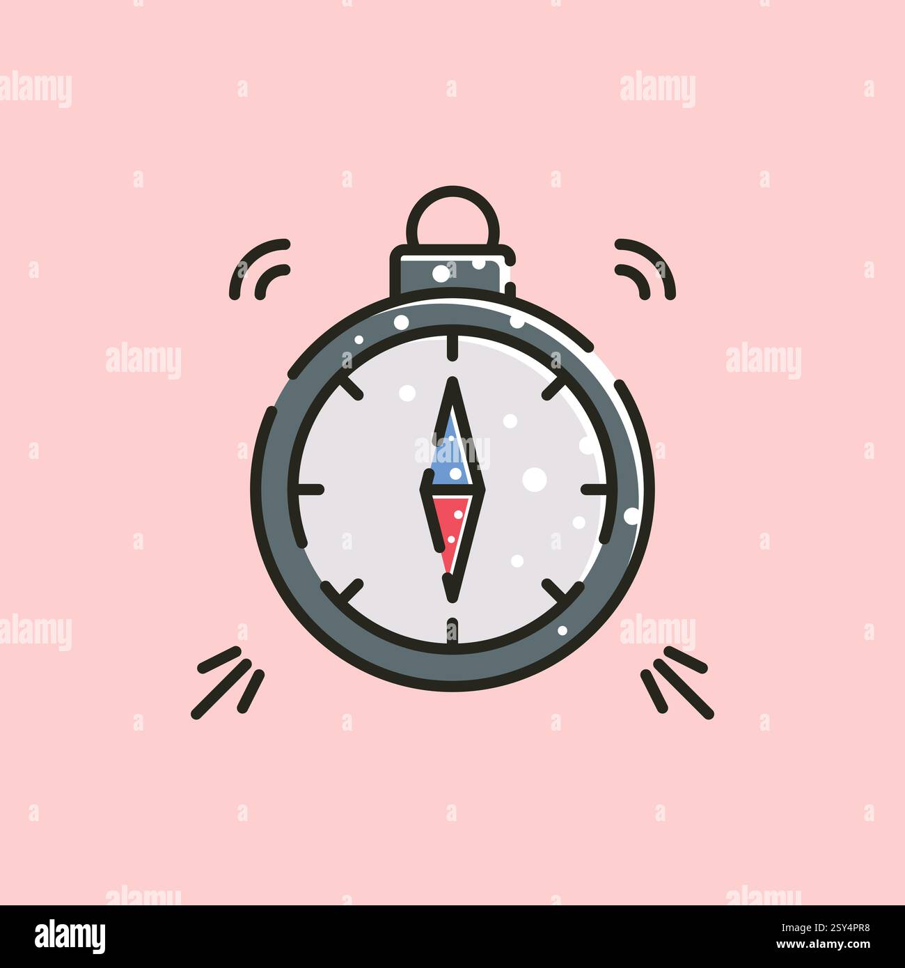 outline compass logo vector illustration design, simple minimal compass ...