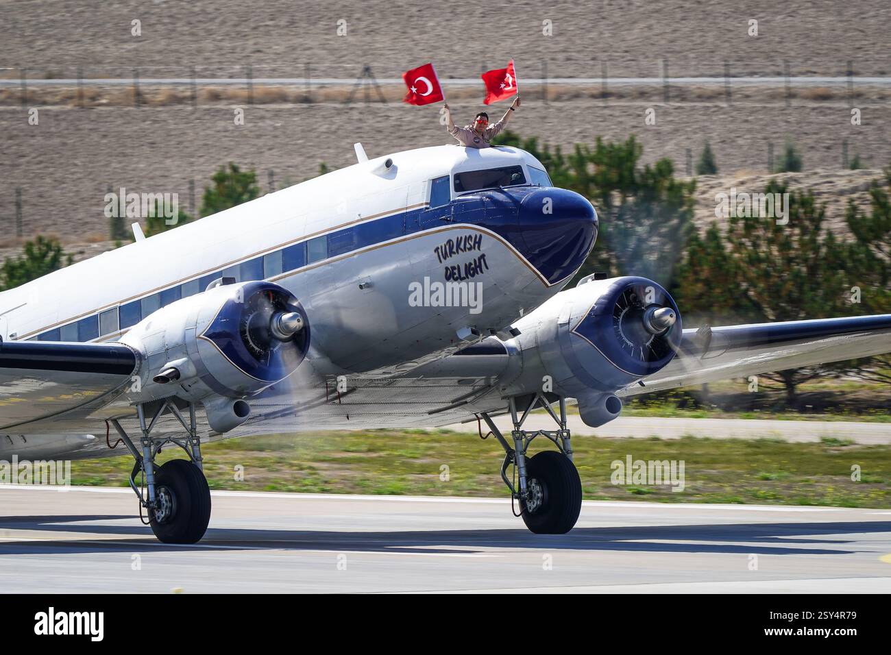 ESKISEHIR, TURKIYE - SEPTEMBER 22, 2024: Private Douglas DC-3A (2204 ...