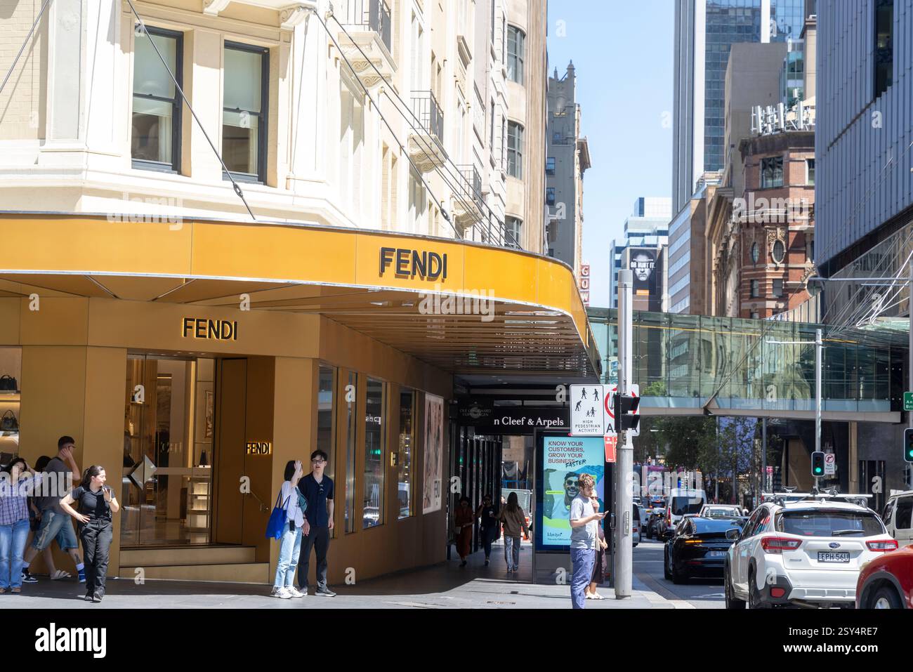 Fendi store shop, luxury Italian fashion house store on Elizabeth ...