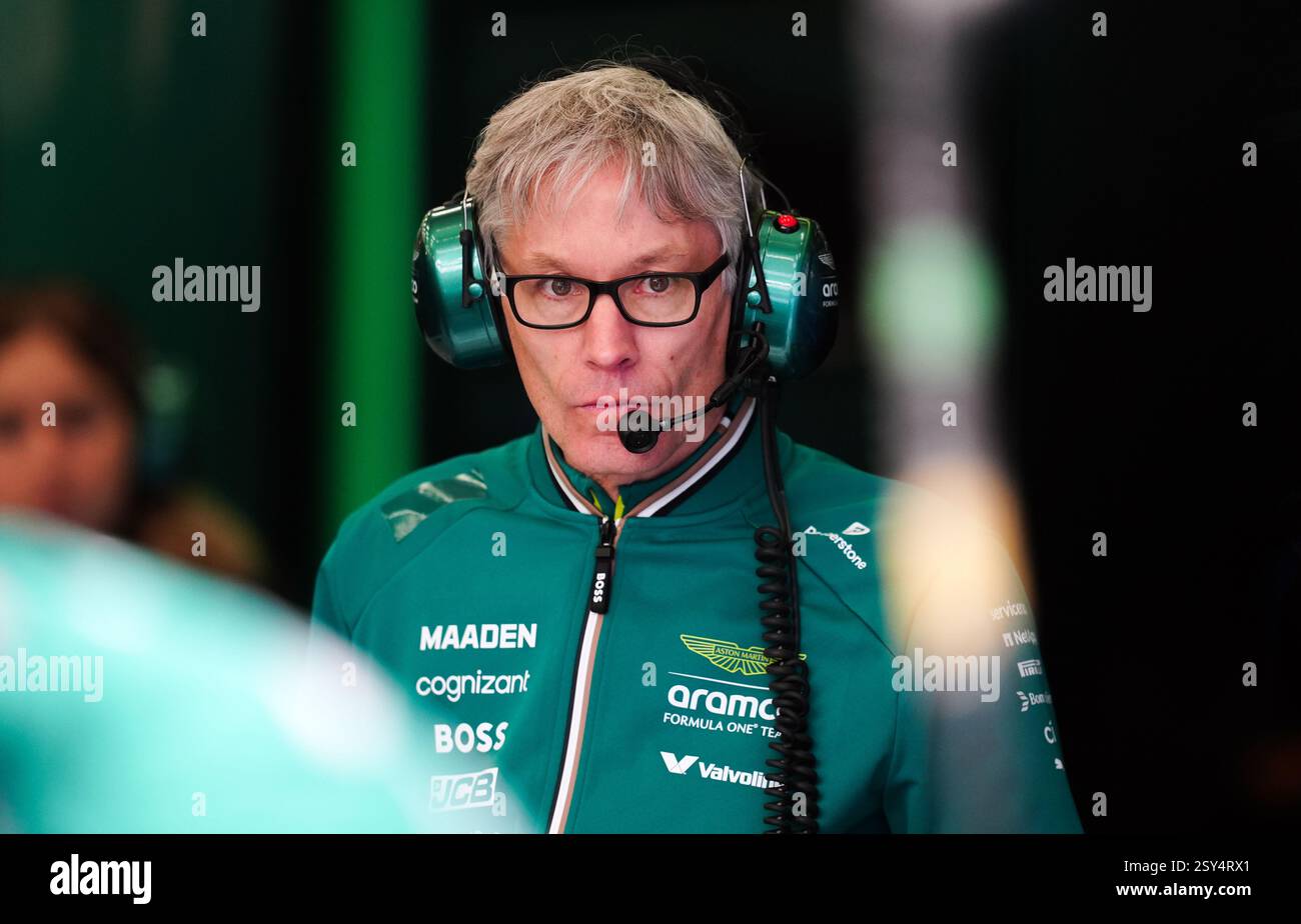 Mike Krack, Chief Trackside Officer at Aston Martin, on day two of pre ...