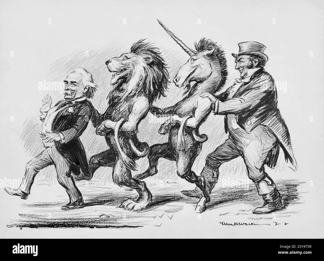 William Henry Walker - Follow the Leader - 1922 Stock Photo - Alamy