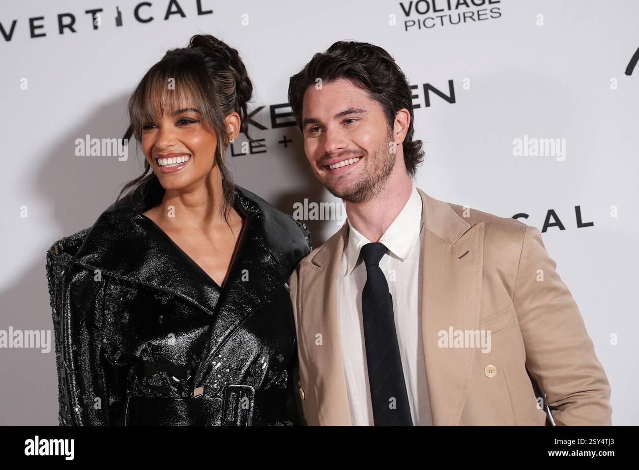 Los Angeles, USA. 26th Feb, 2025. Ella Balinska, Chase Stokes at the ...