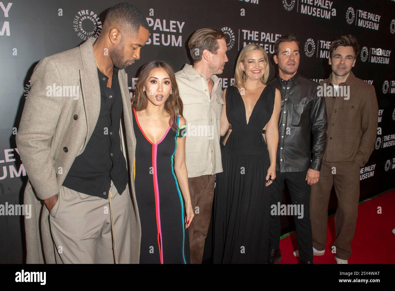 New York, United States. 26th Feb, 2025. Jay Ellis, Brenda Song, Scott ...