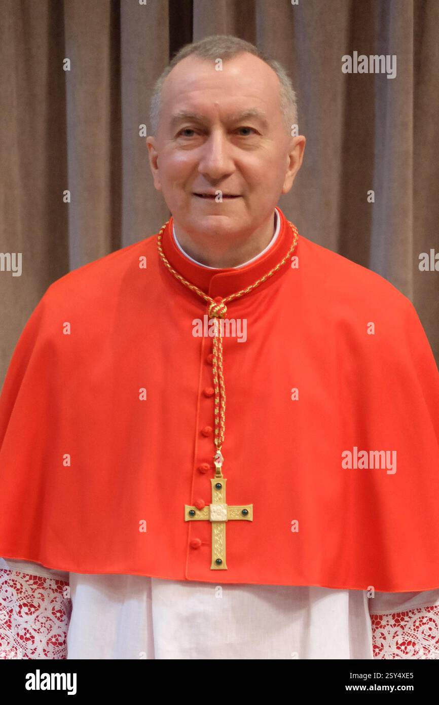 Catholic cardinal and archbishop Pietro Parolin 22/02/2014 Stock Photo ...