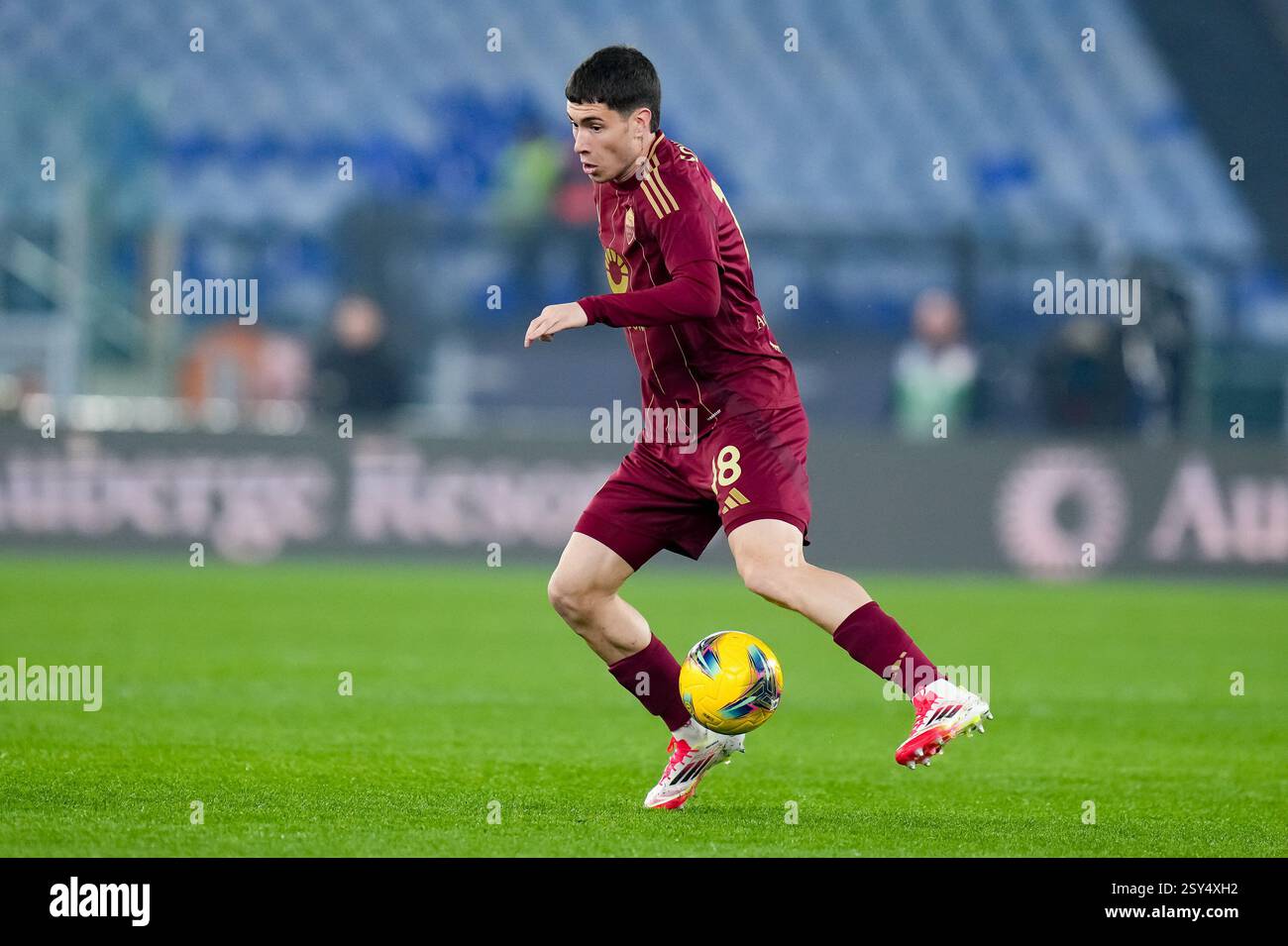Matias Soule' of AS Roma during the Serie A match between AS Roma and ...