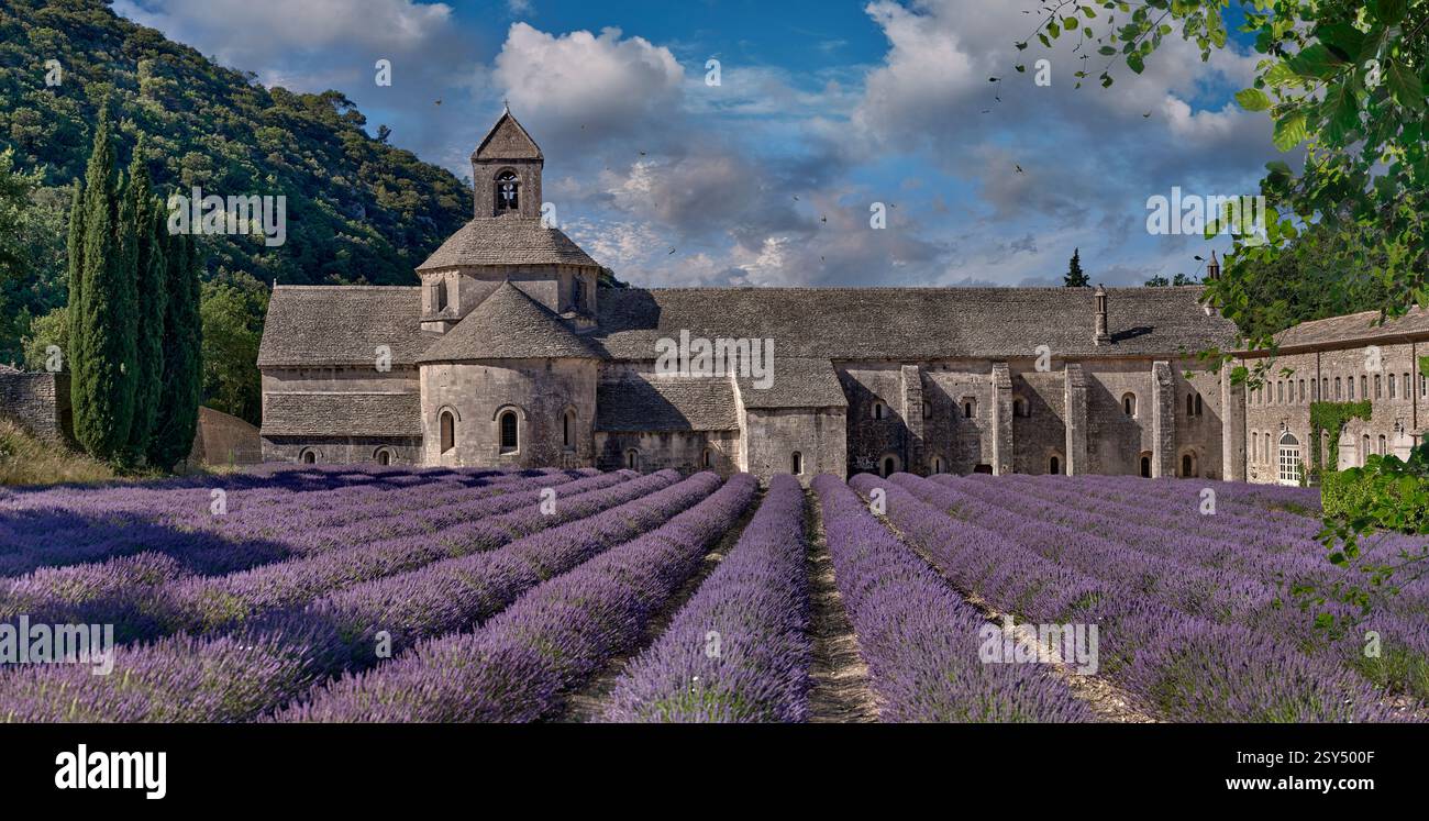 The 12th century Romanesque Cistercian Abbey of Notre Dame of Senanque ...
