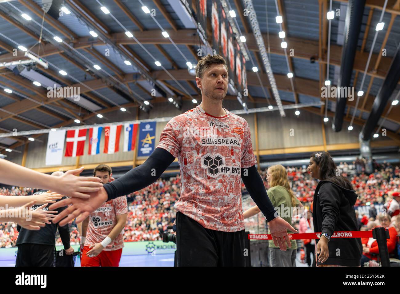 Aalborg, Denmark. 26th Feb, 2025. Niklas Landin of Aalborg Handball ...
