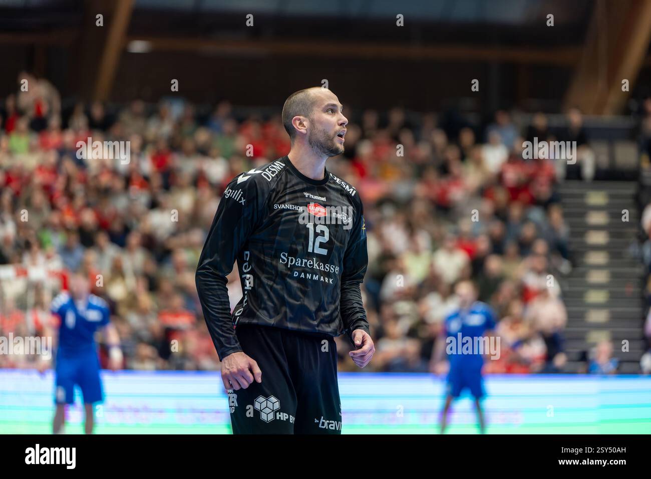 Aalborg, Denmark. 26th Feb, 2025. Fabian Norsten (12) of Aalborg ...