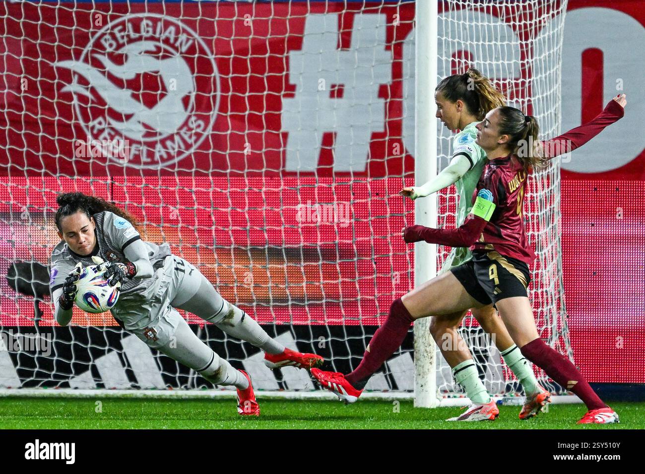 Leuven, Belgium. 26th Feb, 2025. Dolores Silva (14) of Portugal pictured during a game between ...