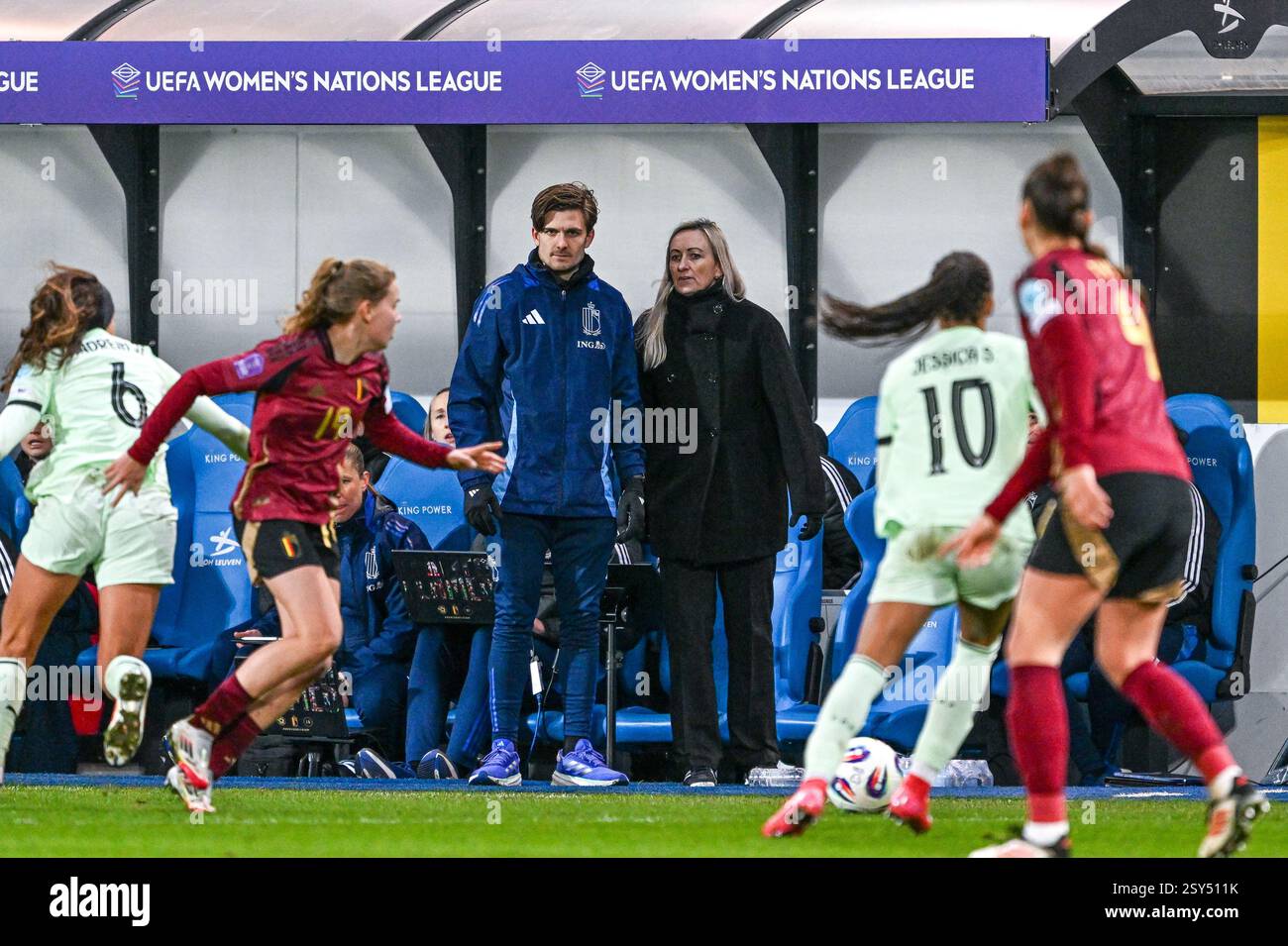 Leuven, Belgium. 26th Feb, 2025. Assistant Coach Magnus Palsson of ...